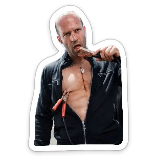 “Jason Statham” stickers set for Telegram