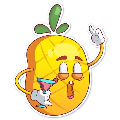 “Mr. Pineapple” stickers set for Telegram
