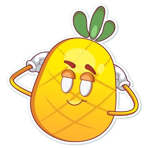 “Mr. Pineapple” stickers set for Telegram
