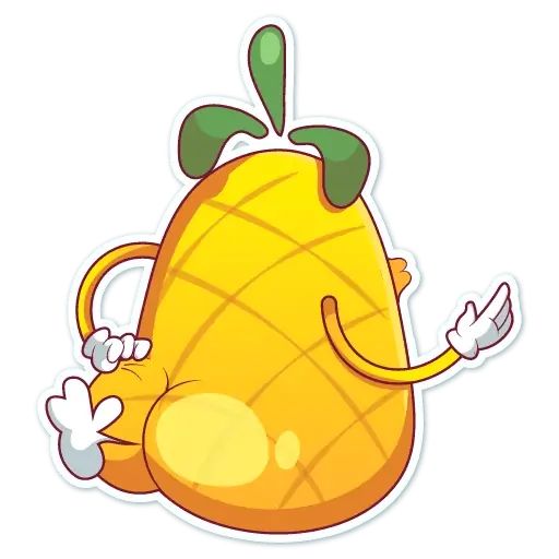 “Mr. Pineapple” stickers set for Telegram