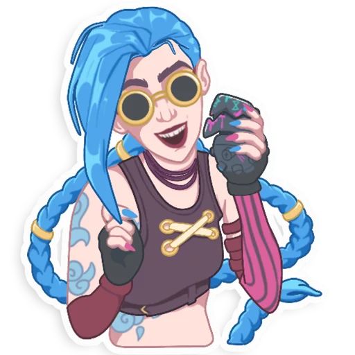 “Jinx” stickers set for Telegram