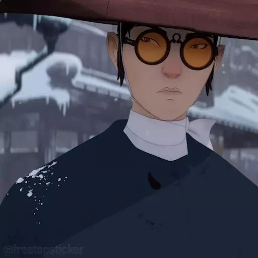 “Blue Eye Samurai” animated sticker set for Telegram