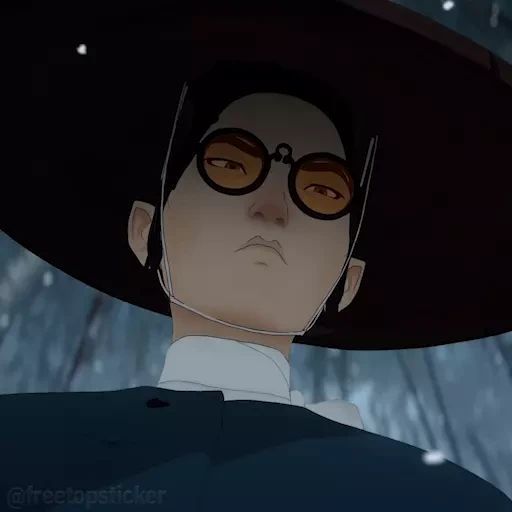 “Blue Eye Samurai” animated sticker set for Telegram