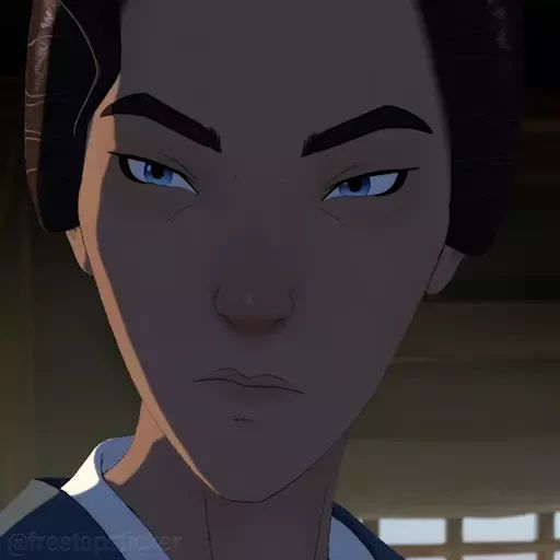 “Blue Eye Samurai” animated sticker set for Telegram