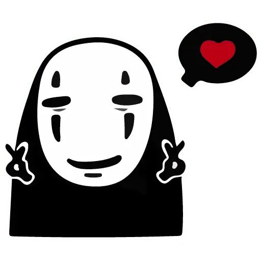 “Kaonashi” stickers set for Telegram