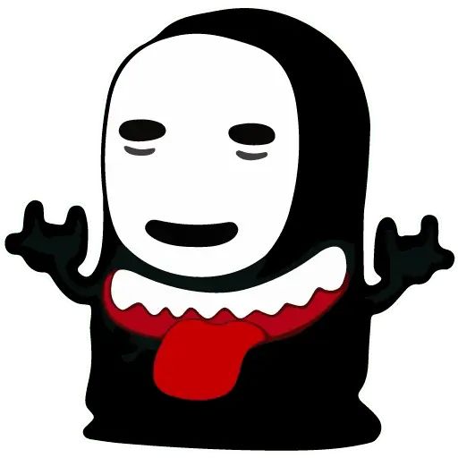 “Kaonashi” stickers set for Telegram
