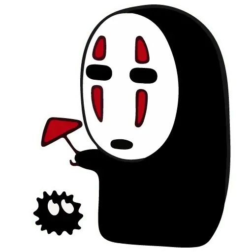 “Kaonashi” stickers set for Telegram