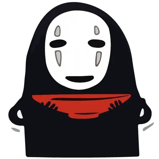 “Kaonashi” stickers set for Telegram