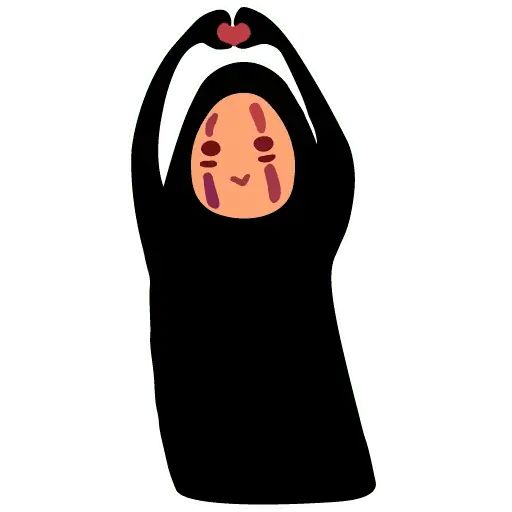 “Kaonashi” stickers set for Telegram