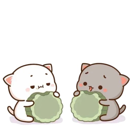 “Mochi Peach Cat Meme” stickers set for Telegram