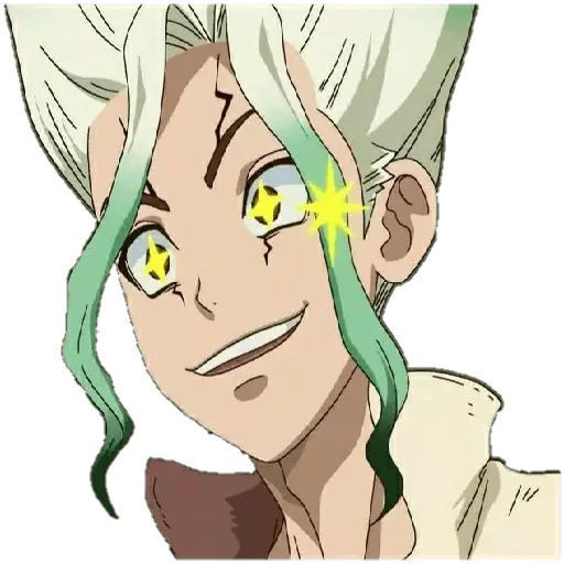 “Senku Ishigami” stickers set for Telegram