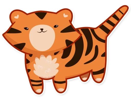“Tiger” stickers set for Telegram