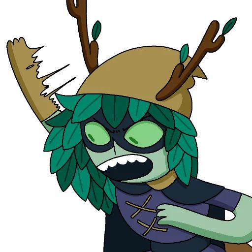 “Huntress Wizard” stickers set for Telegram