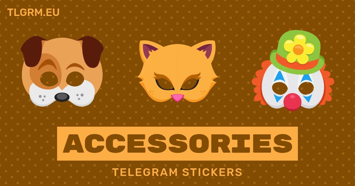 Набор масок для Telegram «Accessories»