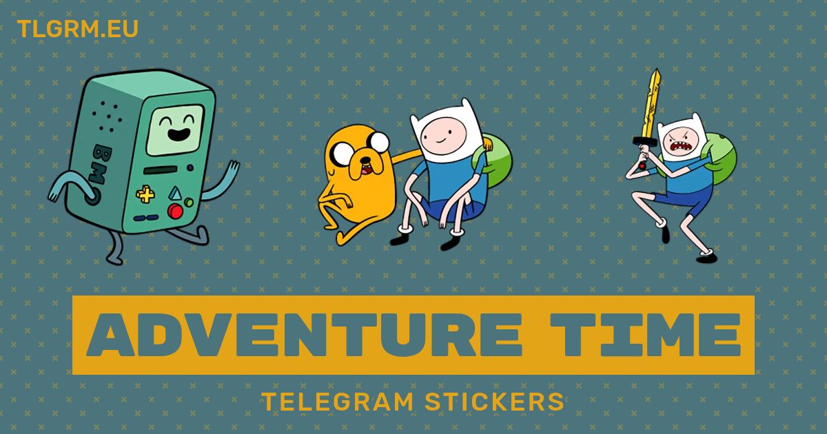 “Adventure Time” stickers set for Telegram
