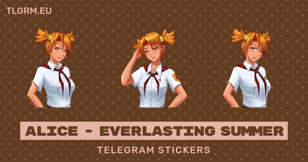 “Alice - Everlasting Summer” stickers set for Telegram