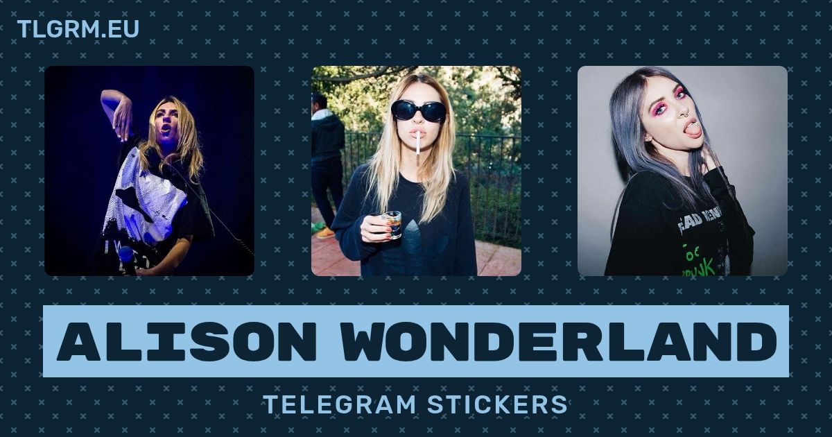“Alison Wonderland” stickers set for Telegram