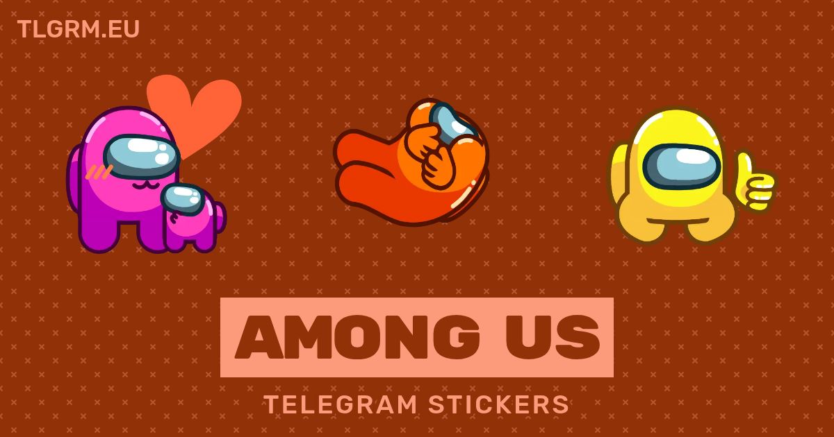 “Among Us” animated sticker set for Telegram