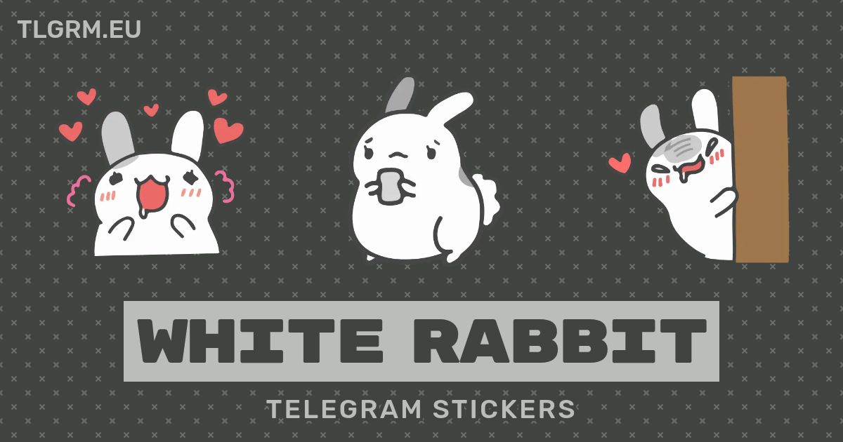 “White Rabbit” animated sticker set for Telegram
