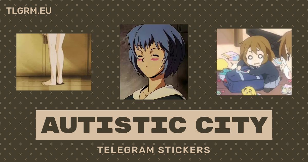 “Autistic City” animated sticker set for Telegram