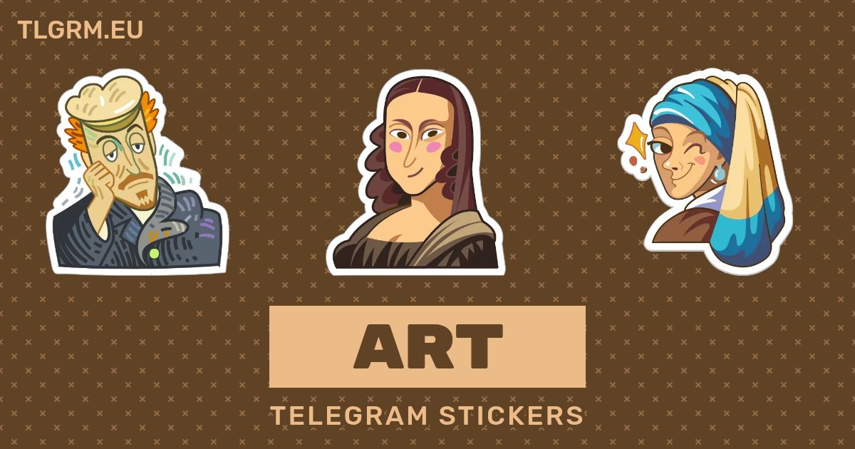 “Art” stickers set for Telegram