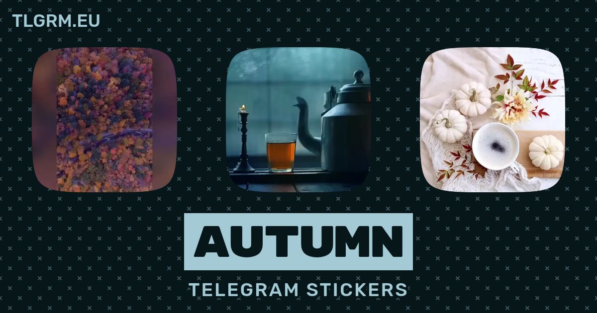 “Autumn” animated sticker set for Telegram