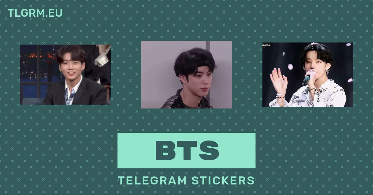 “BTS” animated sticker set for Telegram