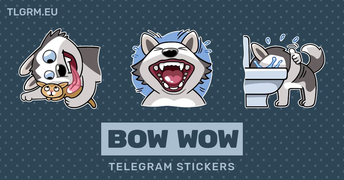 “Bow Wow” stickers set for Telegram