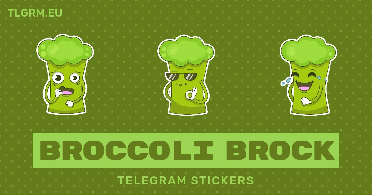 “Broccoli Brock” stickers set for Telegram