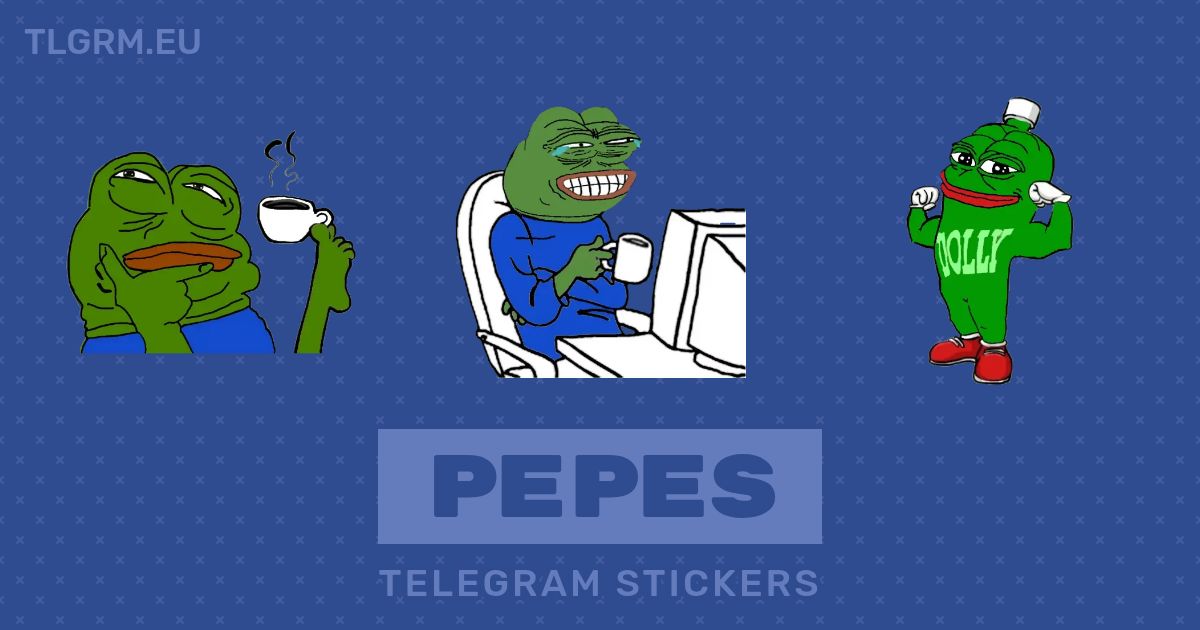 “Pepes” stickers set for Telegram