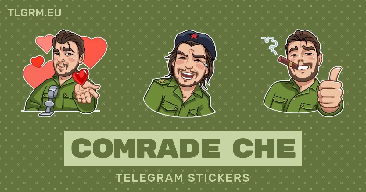 “Comrade Che” stickers set for Telegram