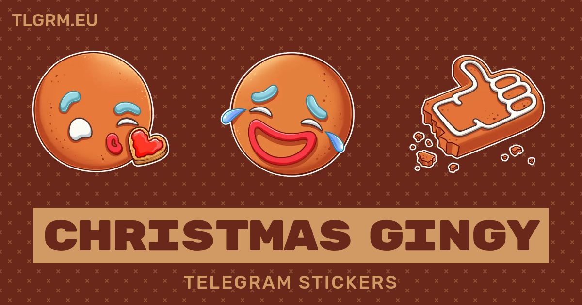 “Christmas Gingy” stickers set for Telegram