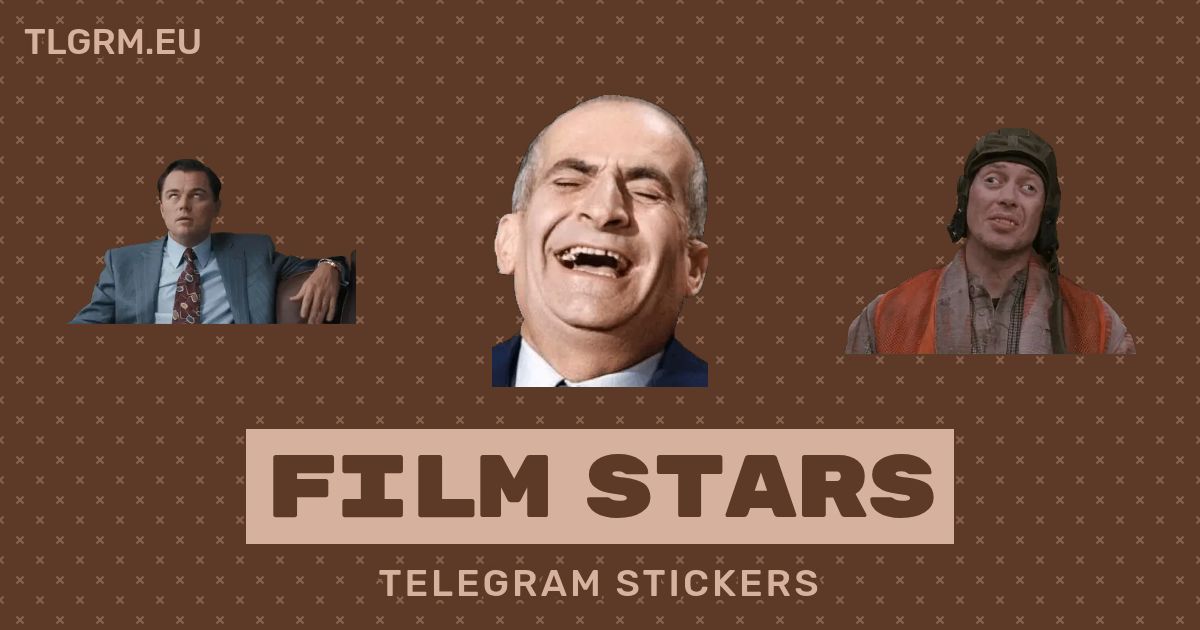“Film Stars” stickers set for Telegram