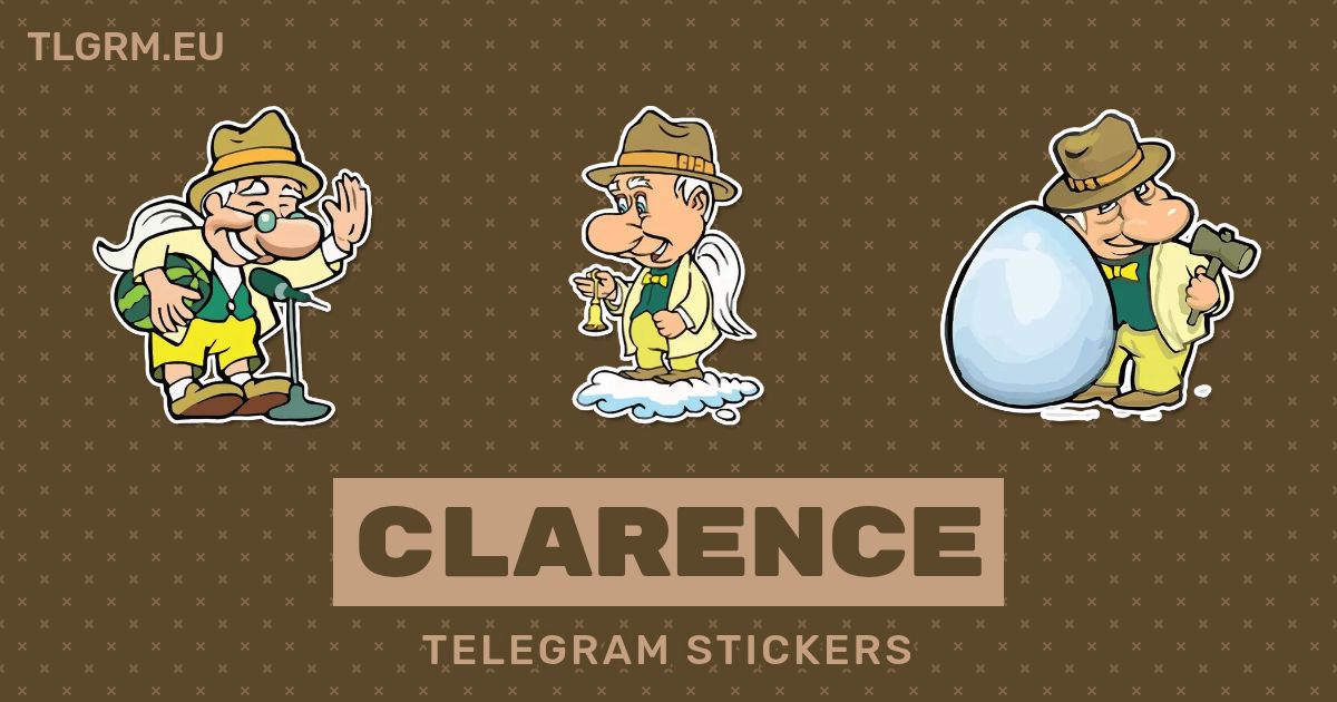 “Clarence” stickers set for Telegram