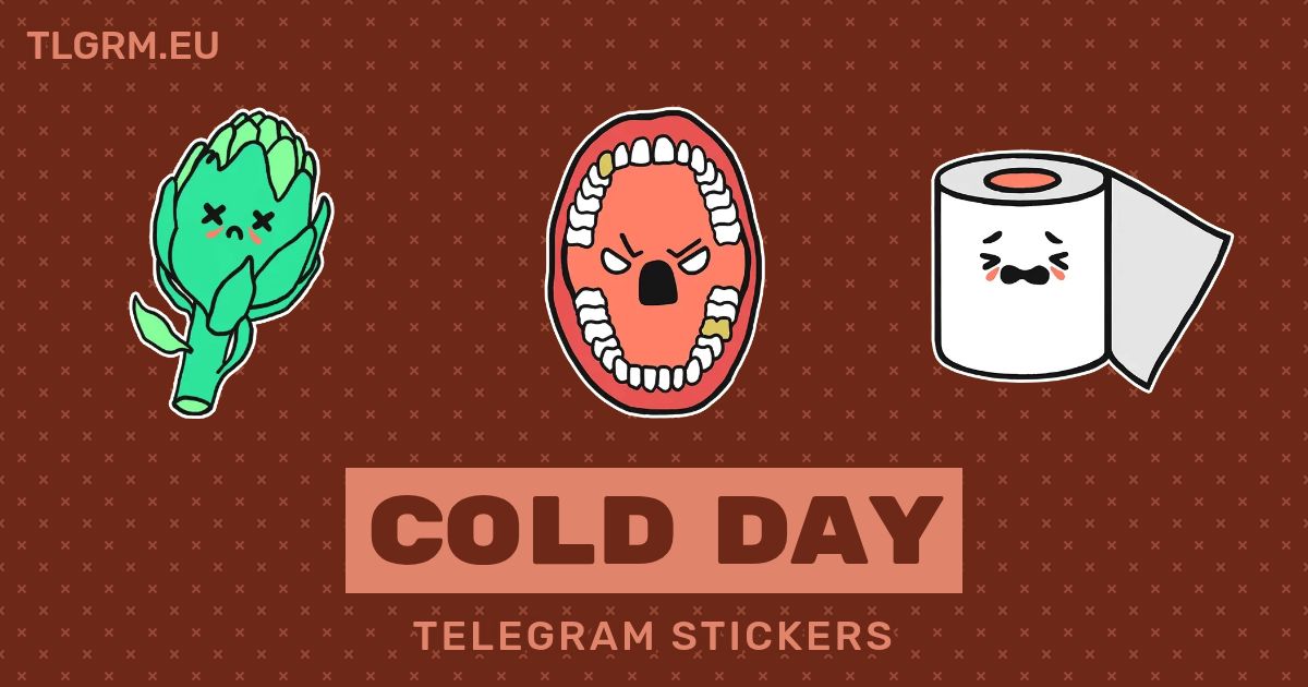 “Cold day” stickers set for Telegram