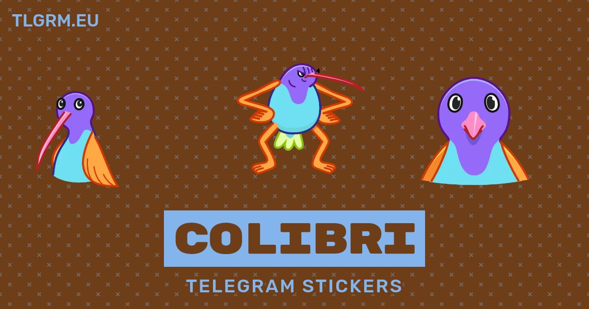 “Colibri” animated sticker set for Telegram