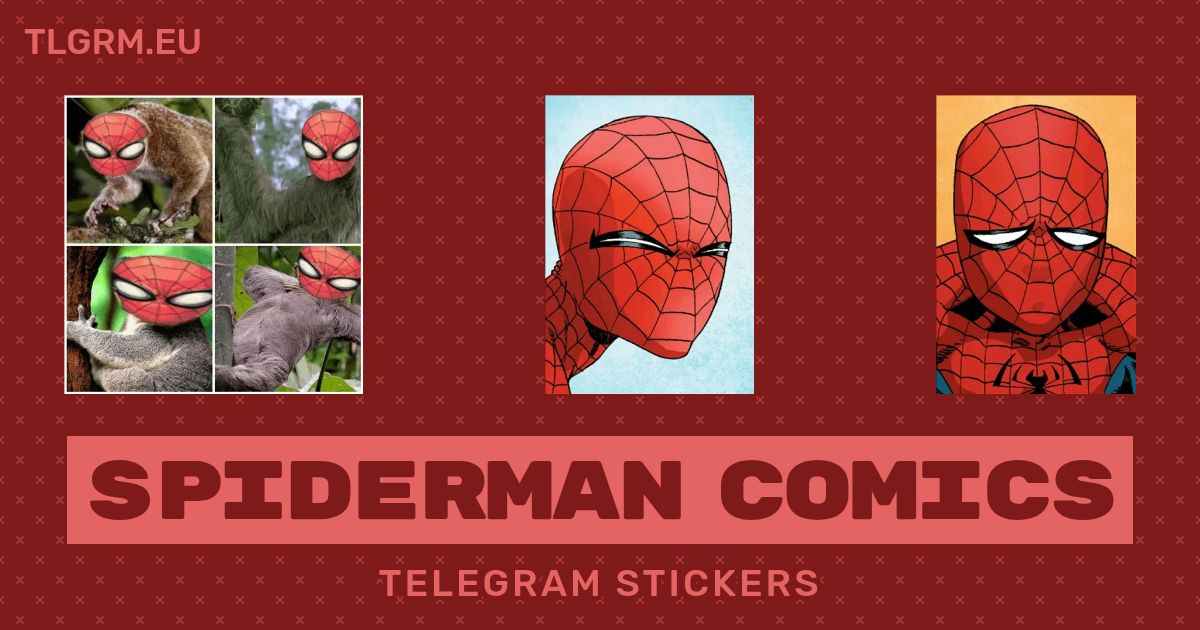 “Spiderman Comics” stickers set for Telegram