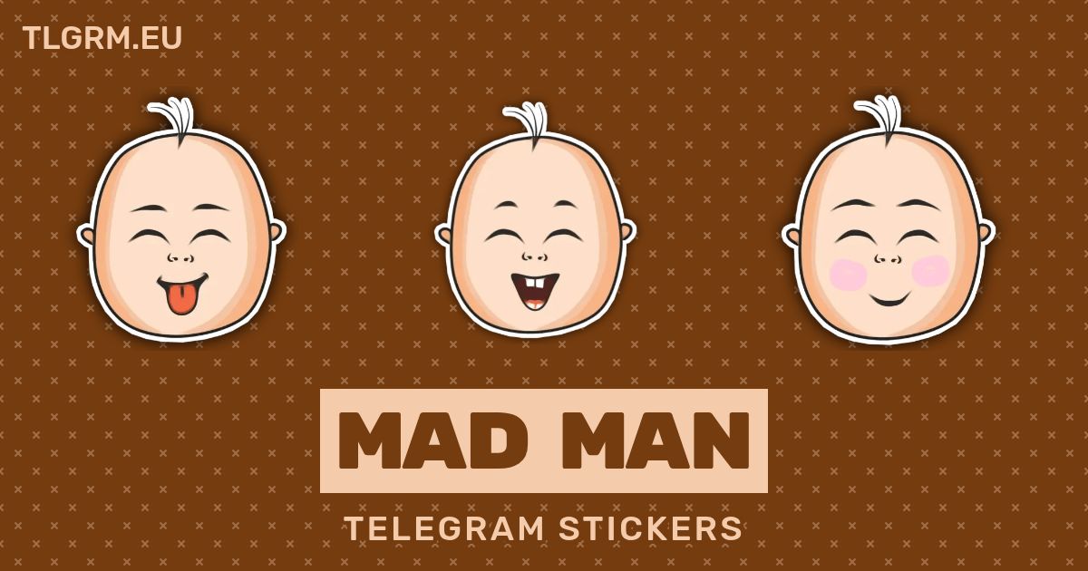 “Mad Man” stickers set for Telegram
