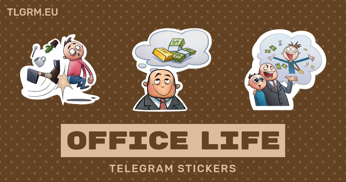 “Office Life” stickers set for Telegram