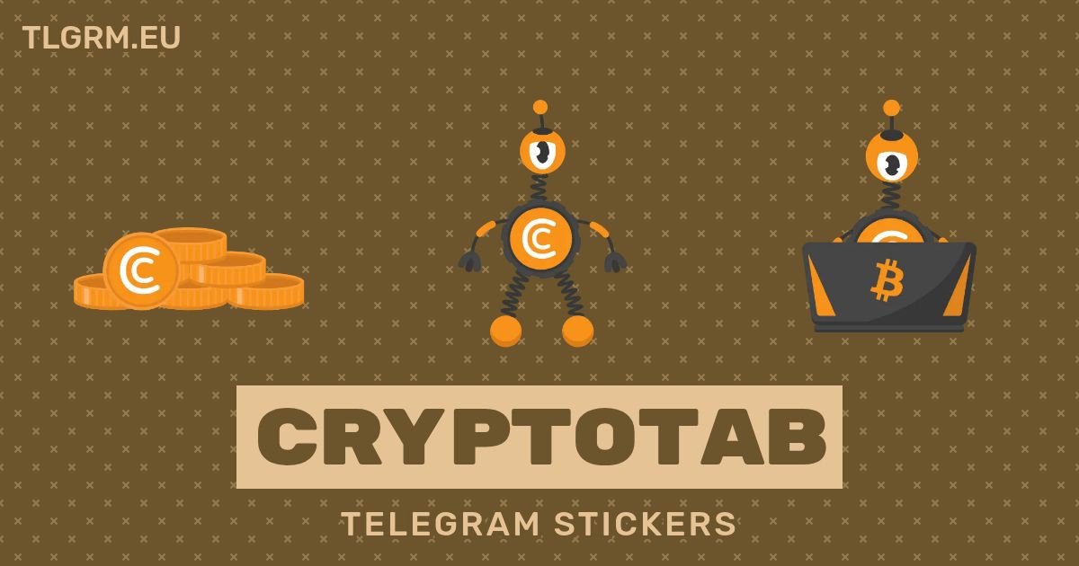 “CryptoTab” animated sticker set for Telegram