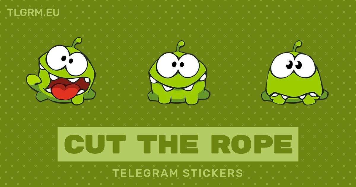“Cut the Rope” stickers set for Telegram