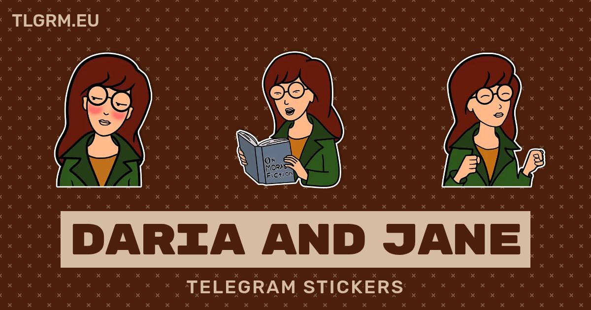 “Daria and Jane” stickers set for Telegram
