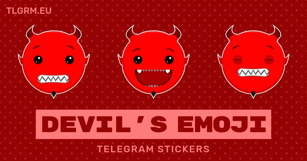 “Devil's Emoji” stickers set for Telegram