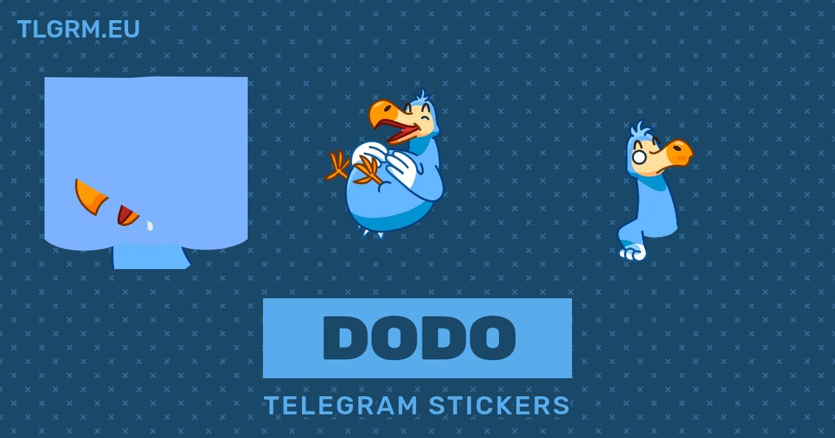 “Dodo” animated sticker set for Telegram