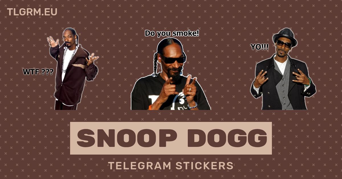 “Snoop Dogg” stickers set for Telegram