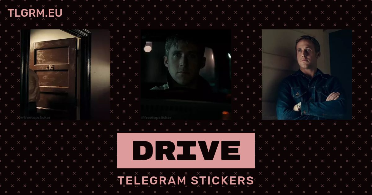 “Drive” animated sticker set for Telegram