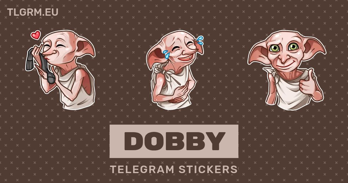 “Dobby” stickers set for Telegram