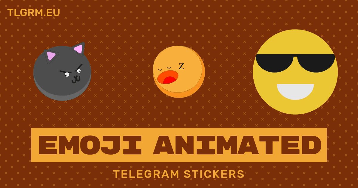 “Emoji Animated” animated sticker set for Telegram