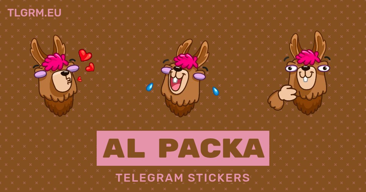 “AL Packa” animated sticker set for Telegram