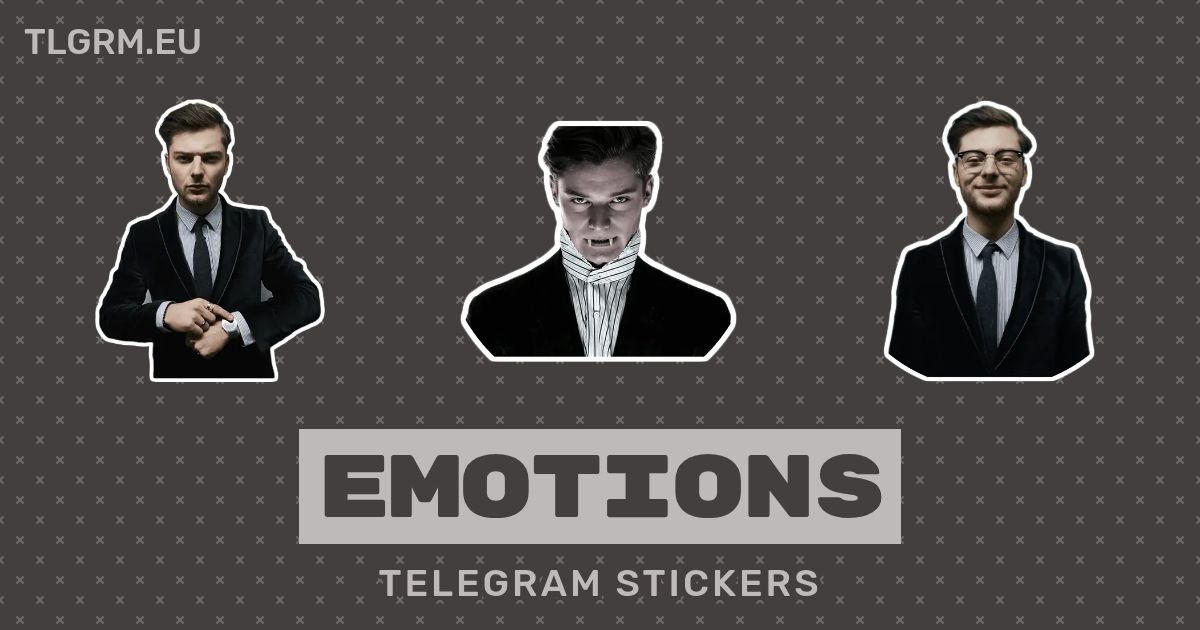 “Emotions” stickers set for Telegram
